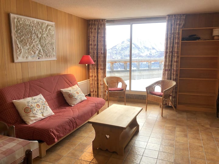 Appartement En Enfilade, 8 Pers, Terrasse, Vue Mon - Ancelle