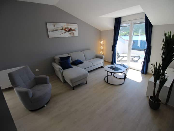Penthouse De Luxe De 3 Chambres En Bord De Mer - Novalja