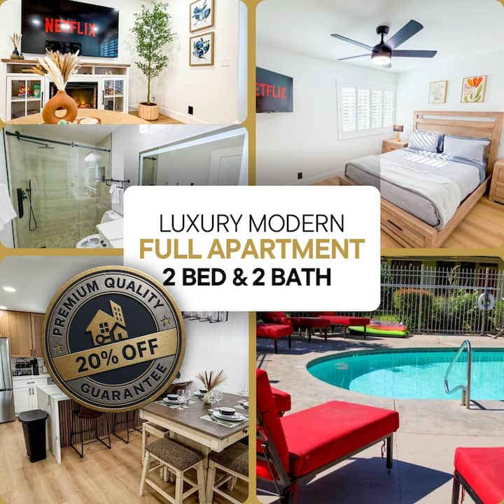 Luxury 2br/2b Next To Fsqm, W/pool & Grill - Phoenix Zoo, Phoenix