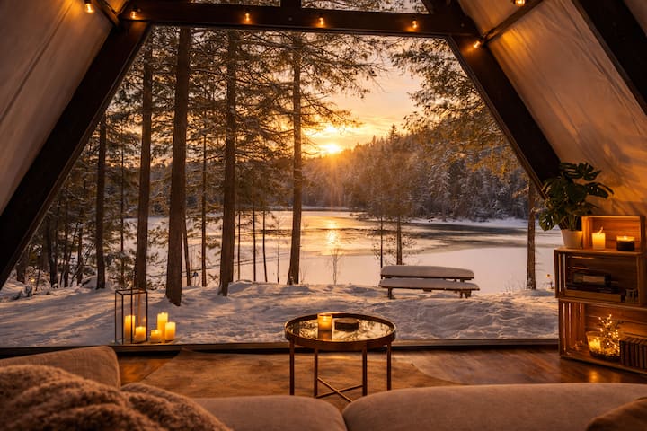 Chalet Panoramique Face Au Lac | Lønn - Lac-Simon