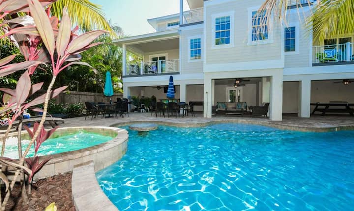 Malibu Beach ~ Waterslide/rooftop Views/walk To Be - Anna Maria