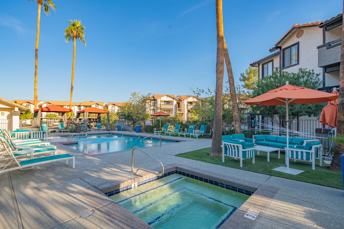 Près de l'ASU et de l'aéroport|Patio|Salle de sport|Piscine|Lave-linge ...