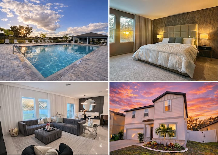 35576 Modern & Cozy 4-bd Family Home Huge Patio - Zephyrhills, FL