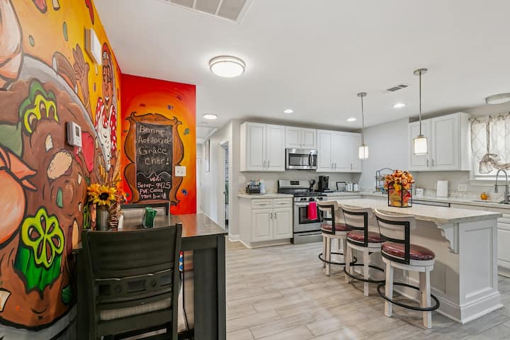 New Orleans 3br | Murals + Bbq, Near Ferry - 新奧爾良
