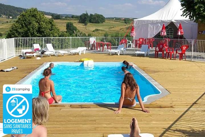 Zecamping 3* Cabane 5m² Piscine - Langogne