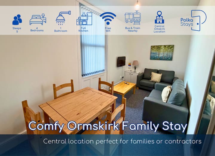 Comfy Ormskirk Family Stay By Polkastays - Ormskirk