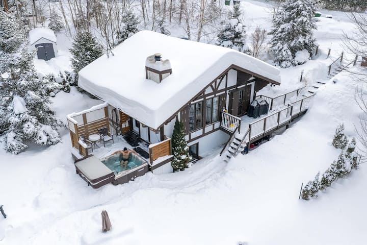 Charme-nord | Chalet Avec Spa Et Foyer - Sainte-Agathe-des-Monts