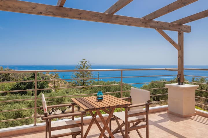 Zante Villa Oliva Blu- With Seaview - Zante