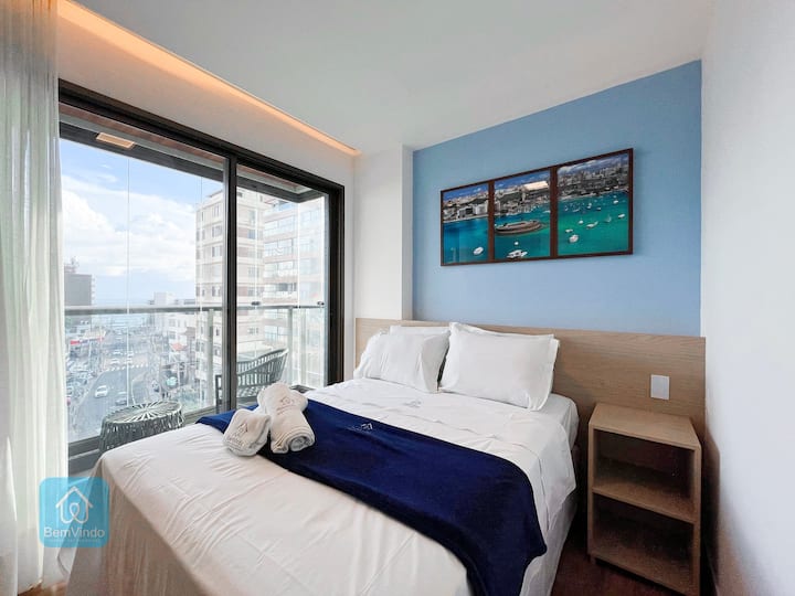 Apartamento Completo Com Varanda Na Barra - Barra