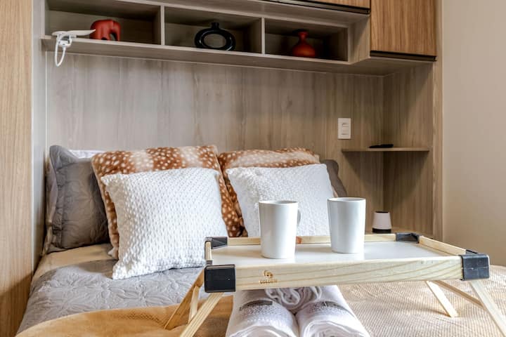 6x Sem Juros | Piscina, Academia, A/c & Coworking - Curitiba