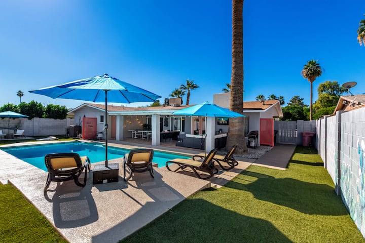 The Desert Bloomhouse | Heated Pool |Sleeps 12 - Scottsdale, AZ