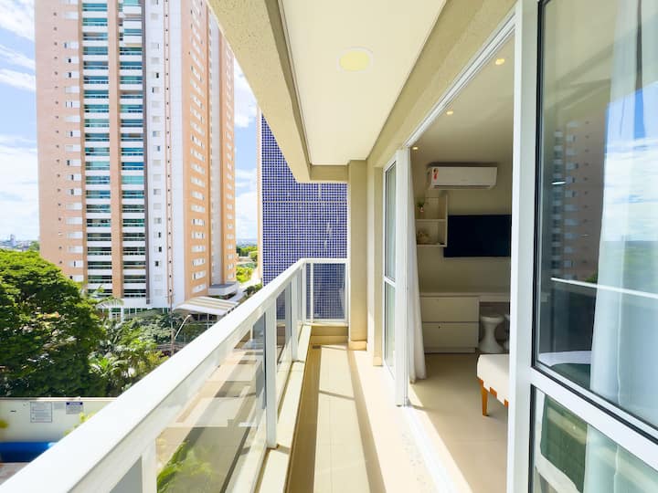 Very Cozy. Condo With A View, Pool, Gym - Goiânia