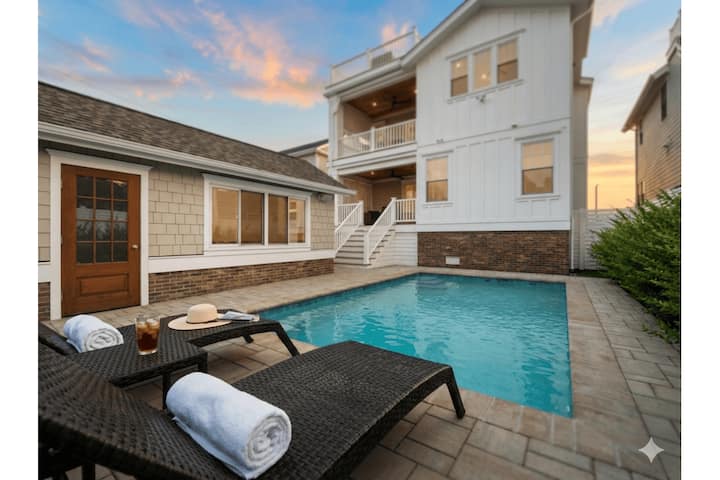 Summer House -Luxury 5br W/ Heated Pool And Roofto - Ocean City, NJ