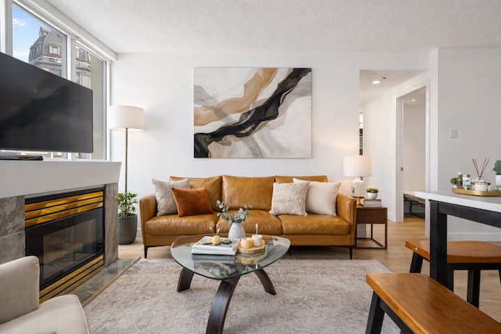 Stylish 2br Retreat Near Rogers Arena - 밴쿠버