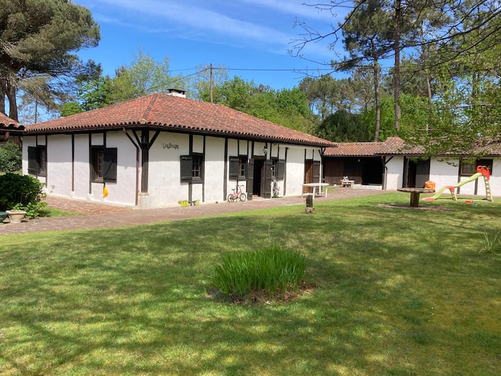 Belle Maison Landaise Parc Et Tennis Proche Océan - Saint-Girons Plage