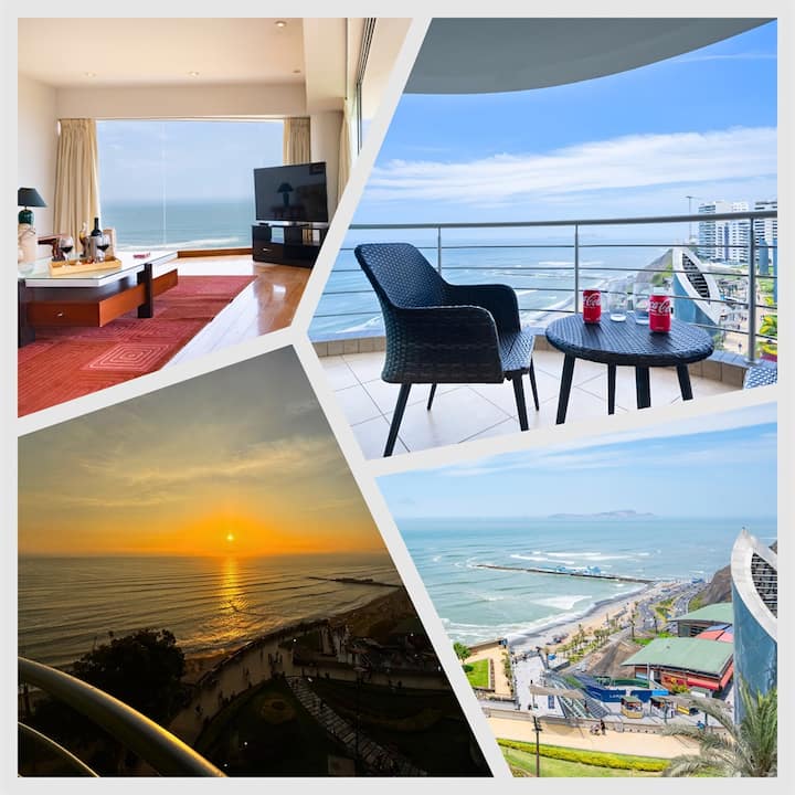 Alu Luxe 8 | Panoramic Oceanfront | Larcomar | 3br - Perú
