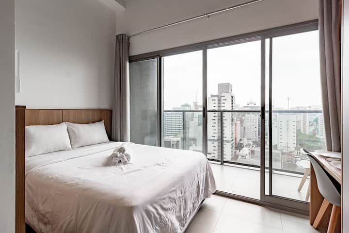 Apê Com Vista Incrível Na Paulista - Paraíso