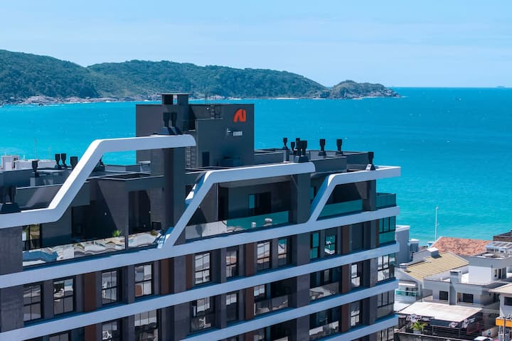 Apê Novo Com Piscina E Academia 50mt Do Mar - Bombinhas