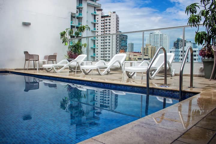 Ramada Panama Centro | Two Queens | Outdoor Pool - Panama City