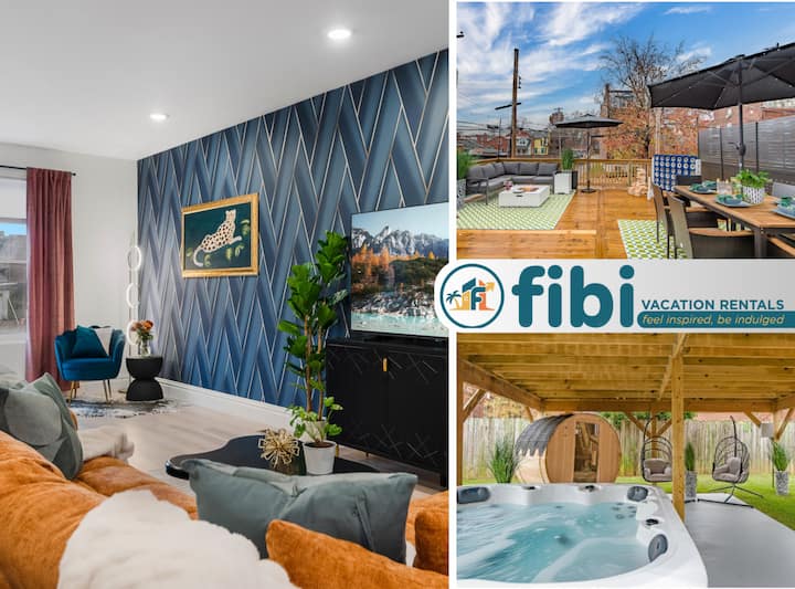 Modern Group Oasis: Hot Tub, Arcade & Fire Pit - Saint-Louis, MO