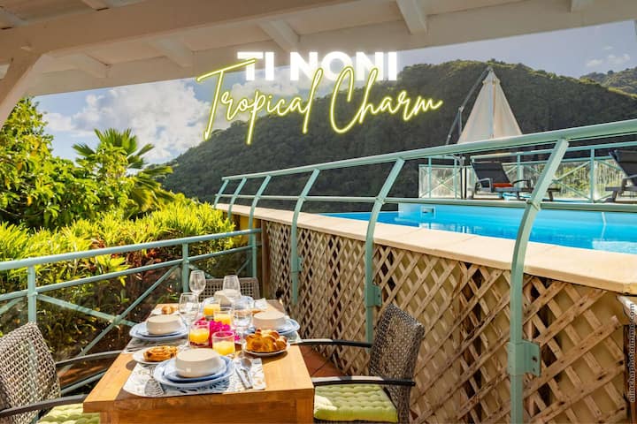 Ti Noni – Charme Tropical Avec Piscine, Vue Mer - マルティニーク