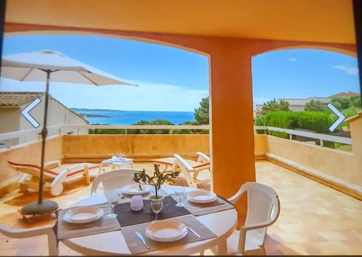 Sainte Maxime Appartement Vue Mer T2 Piscine Et Pa - Sainte-Maxime