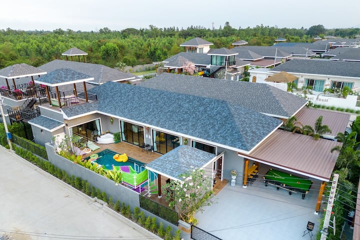 Villa Oc Breeze Casa Avec Piscine Privée Et 3 Cham - Khao Yai