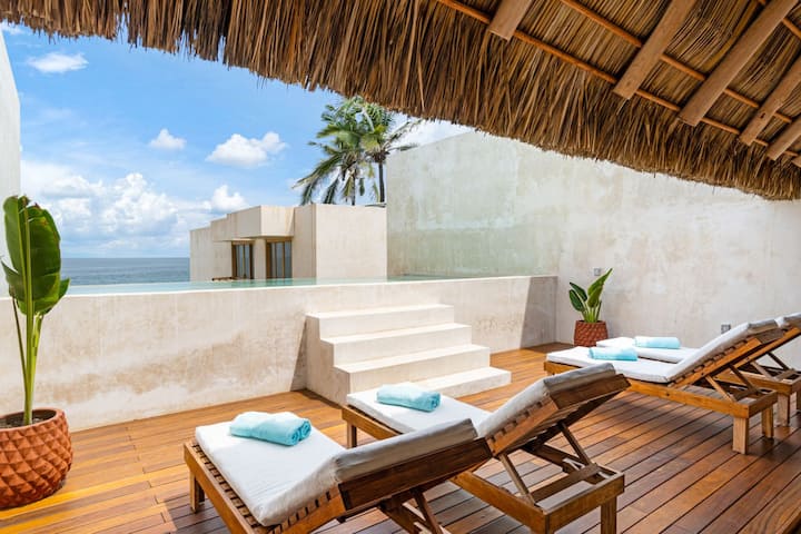 Villa Chukum Beachfront, Punta De Mita, Litibu - Punta Mita