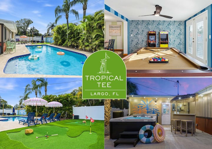 Tropical Tee - Putt Putt - Pool - Hot Tub - Bikes - Clearwater Beach, FL