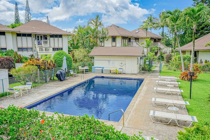 Expansive Studio | Pool | Balcony | W/d - Anini Beach, HI