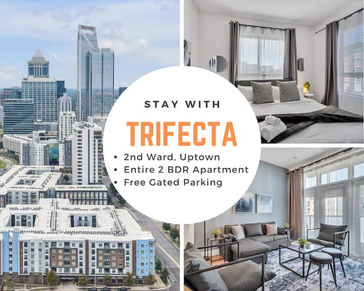Uptown 2nd Ward | Upscale Corner Apt + Sunset View - Wesley Heights - Charlotte