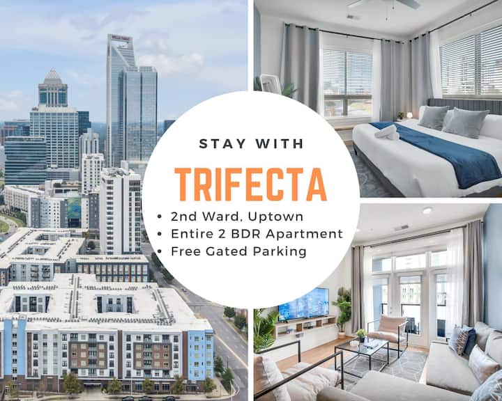 Uptown 2nd Ward | Upscale Corner Apt + Sunset View - Charlotte, NC