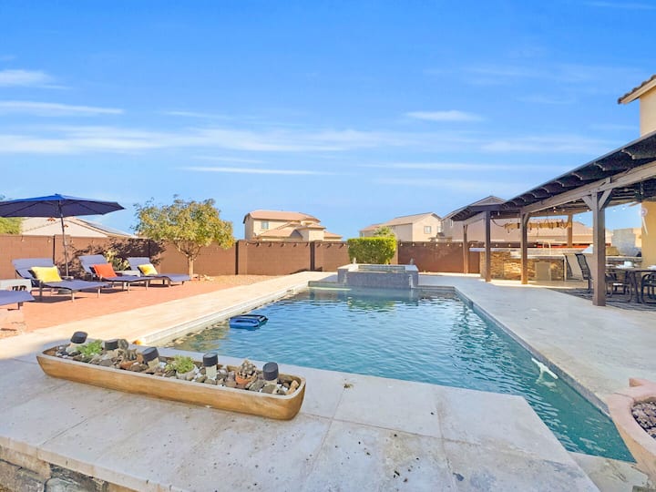 Heated Pool/spa Home 4 The Family! Sleeps 10 - Maricopa, AZ