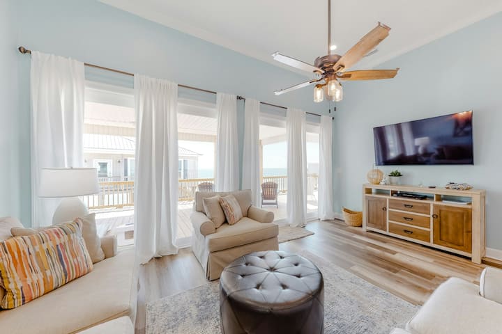 Dreamy Oceanfront Gem With Beach Access, Furnished - Dauphin Island, AL