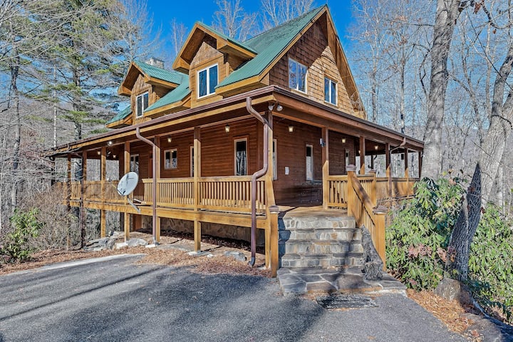 3br Mountain Cabin With Games & Fireplace - Tuckasegee, NC