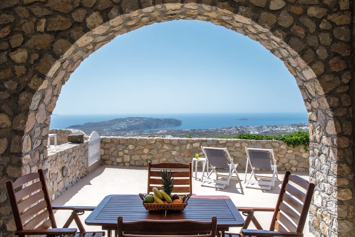 One Bdr Villa-sleeps 4-hot Tub-sea View-parking - Пиргос