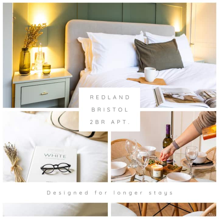 Modern 2-bed Apt W/ Workspace | Redland, Bristol - Bristol