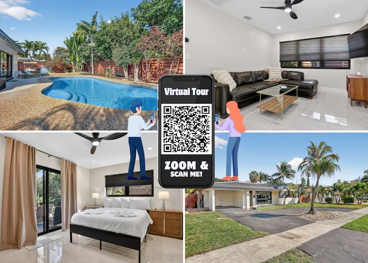 Newly Renovated Pompano 2br/2ba Home W/heated Pool - Pompano Beach, FL