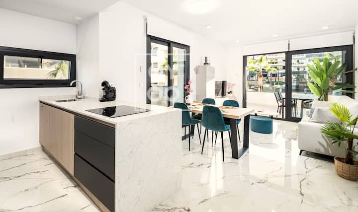 Resort Design Apt., Pool View, Outdoor Live, Gym - La Zenia