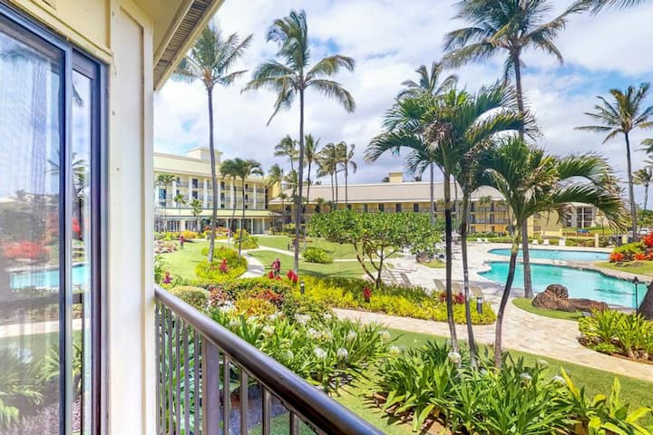 Studio | Oceanview | Hot Tub | Pool | Gym - Kalapaki Beach, HI