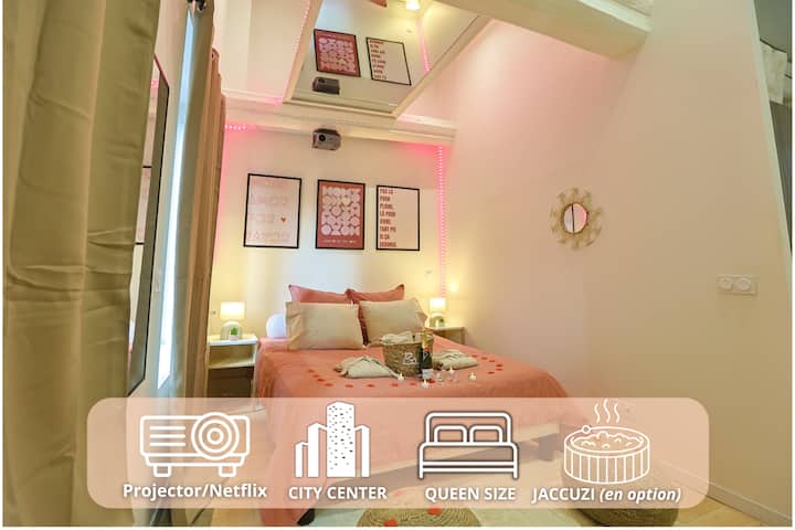 Love-room * Hyper-centre * Projecteur *Spa - Saint-Étienne