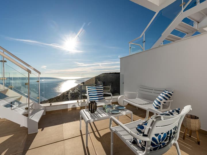 Casa L'aqua - Sea View + Pool & Free Padel - Torrox Costa