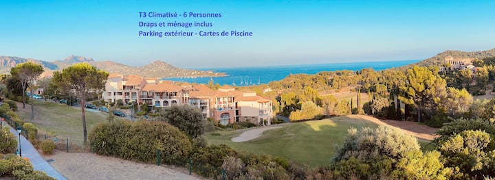 Bel Appartement Vue Mer Pour 6p - Fréjus