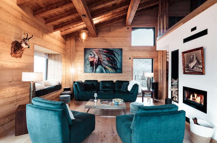 Chalet Nomade - Charme Authentique Moderne Face - Combloux