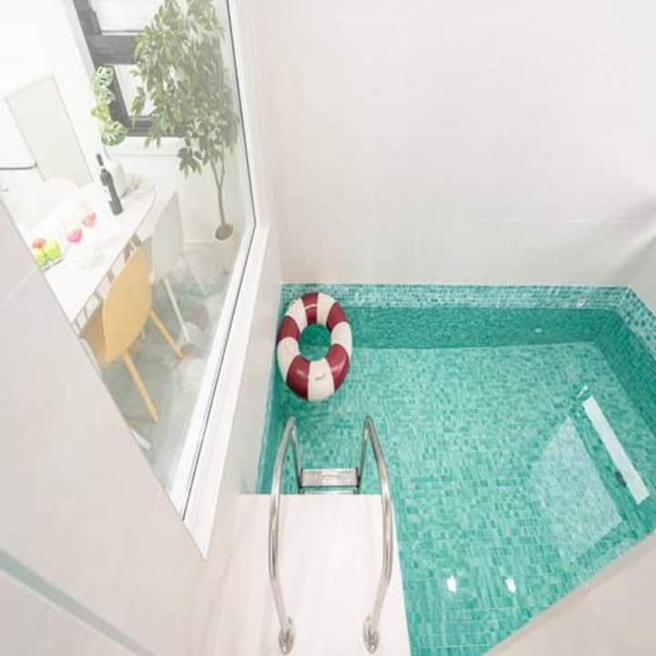 아늑한 느낌의 객실, 깊은 숲 F (복층, 개별수영장, 바베큐&불멍) - 慶州市