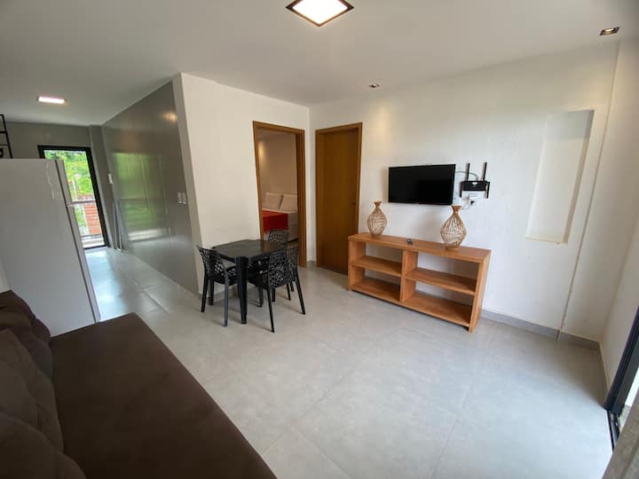 Visgo: Apartamento Com Dormitório, Sala E Piscina - Itacaré
