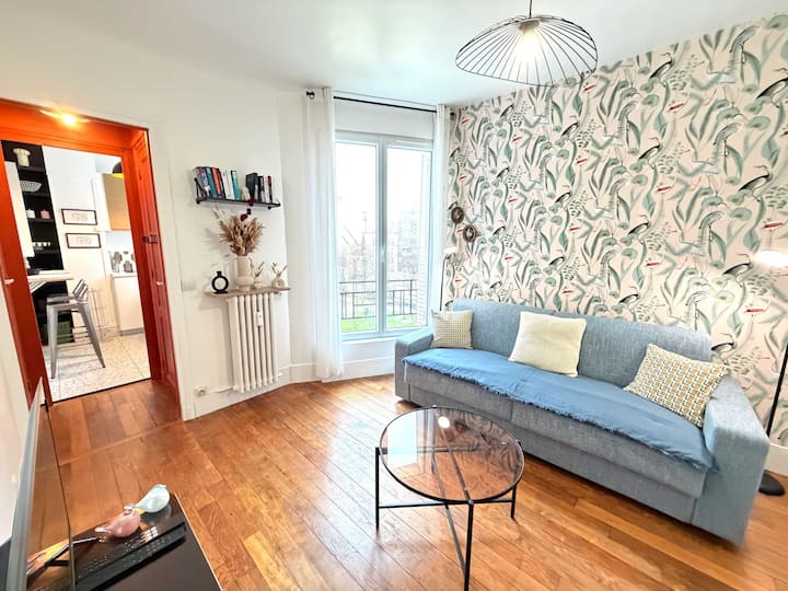 Cosy Apt | Paris Centre 15 Min | Ascenseur - Clichy