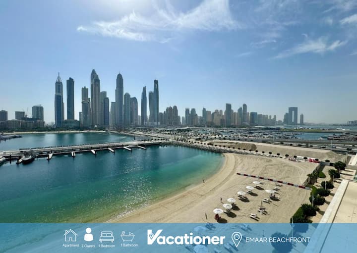 Modern 1 Bed L Private Beach L Pool, Gym Access - Dubai
