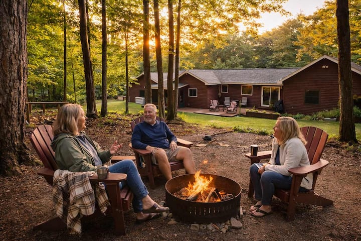 Relax & Recharge | Fire Pit, Game Room, Near Torch - Torch Lake, MI