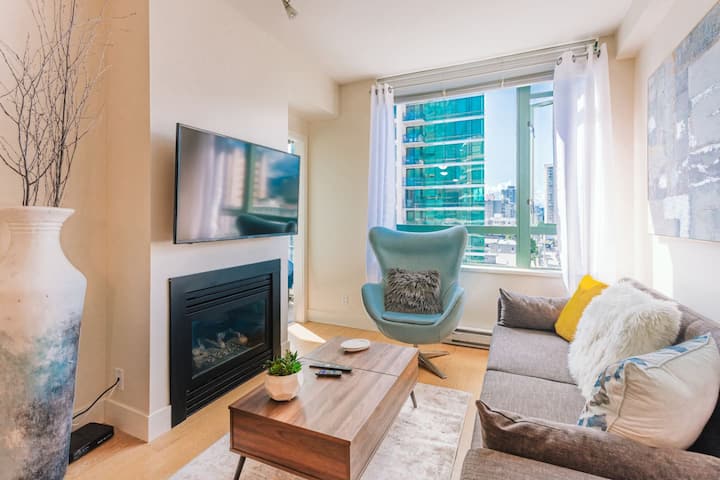 Heart Of Downtown - 2bed-freewifi&parking&ac - Vancouver